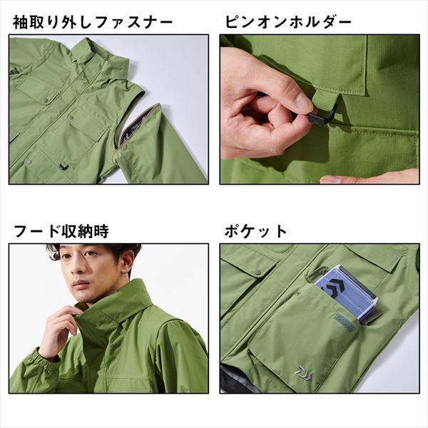 ダイワ ウェア DJ-2725 デタッチャブルフィッシングベストジャケット(L ブラック): ウェア・靴・ウェーダー｜釣具の通販ならキャスティングオンラインストア【公式】